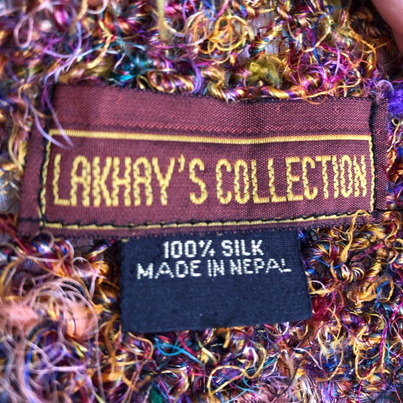 Lakhay’s Collection | Accessories | Lakhays Jewel Tone Raw Silk Nubby ...